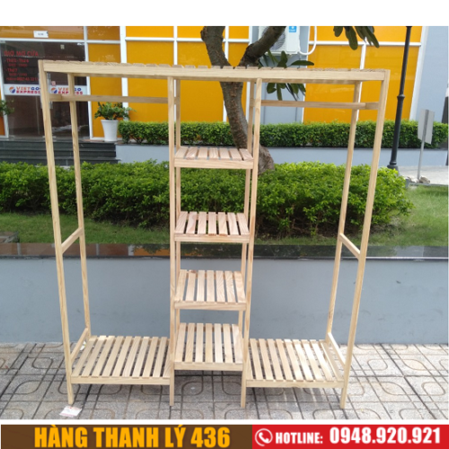 Kệ gỗ treo quần áo chữ A thanh lý