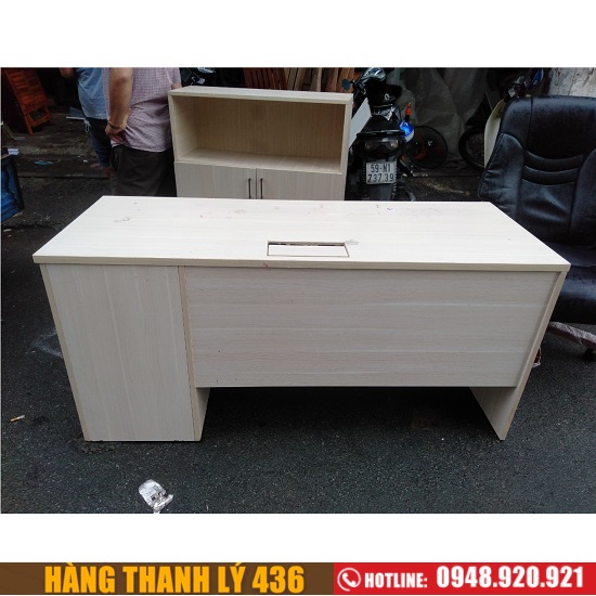 Bàn chân sắt cũ 1m6x60cm màu trắng - Hàng Thanh Lý 436